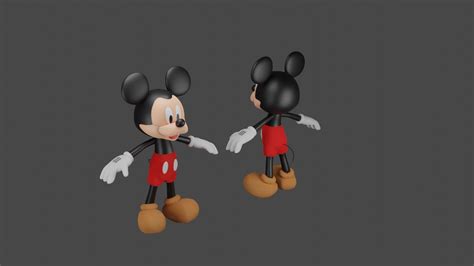3d Mickey Mouse 3d Model 3d Printable Cgtrader
