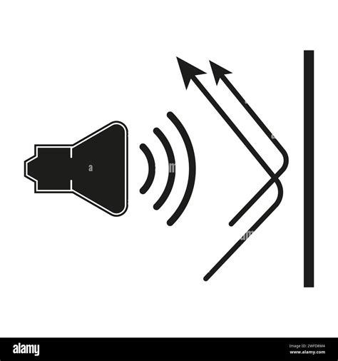 Soundproofing Icon Sound Insulation Linear Sign Vector Illustration