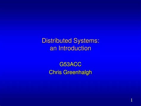 PPT Distributed Systems An Introduction PowerPoint Presentation Free Download ID