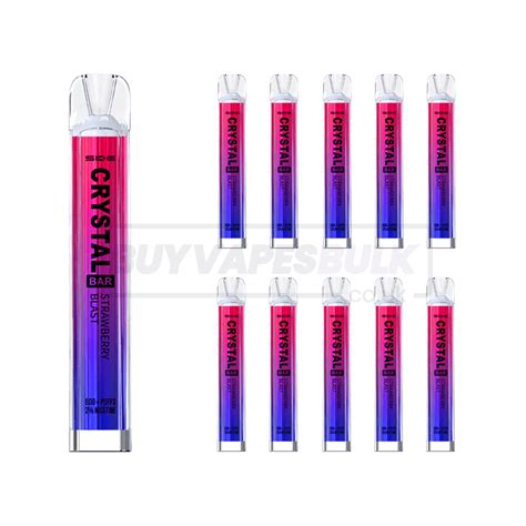 Ske Crystal Bar Strawberry Blast 600 Puff 10 Pack Buy Vapes Bulk