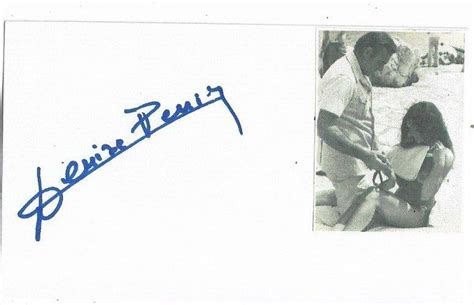 Denise Perrier Signed Autographed Auto 3x5 Index Card Diamonds Are