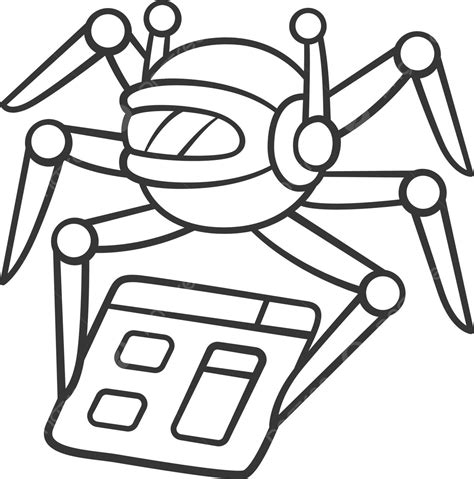 Spiderbot Ai Indexer Icon Search Optimization Editable Vector Vector