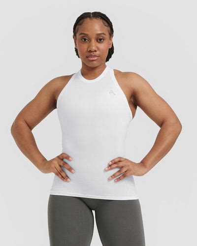 White High Neck Vest Womens Oner Active Us