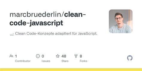 Github Marcbruederlinclean Code Javascript 🛁 Clean Code Konzepte