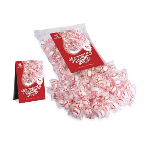 Soft Peppermint Candy Puff Christmas Mints 88 Grocery