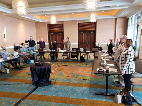 Swearing In Of The New Board Members Congratulations Everyone