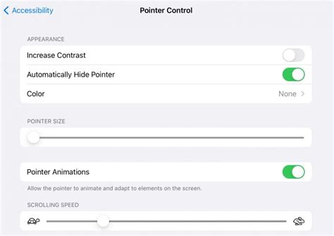 how to set up an ipad mouse or trackpad and fix pointer size issues