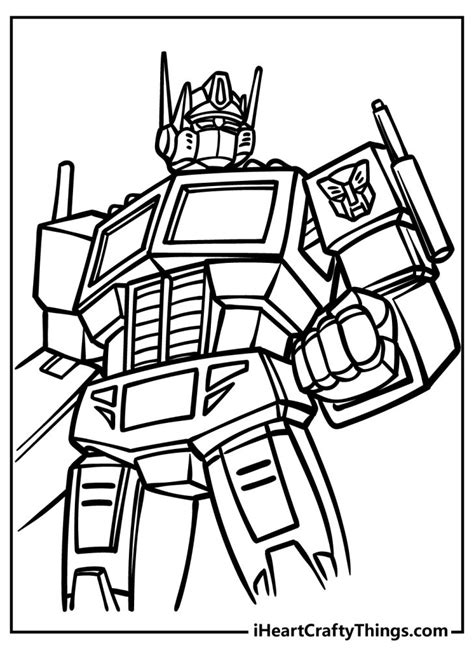Easy Transformers Coloring Pages