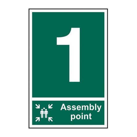 Assembly Point 1 Sign Self Adhesive Semi Rigid Pvc 200mm X 300mm Rsis Assembly Point 1 Sign Self Adhesive Semi Rigid Pvc 200mm X 300mm Rsis