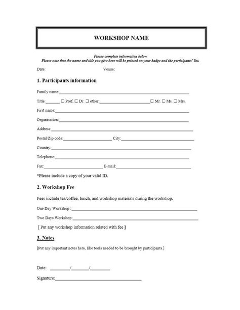 Microsoft Forms Event Registration Template