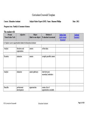 Crosswalk Document Example Fill Online Printable Fillable Blank PdfFiller