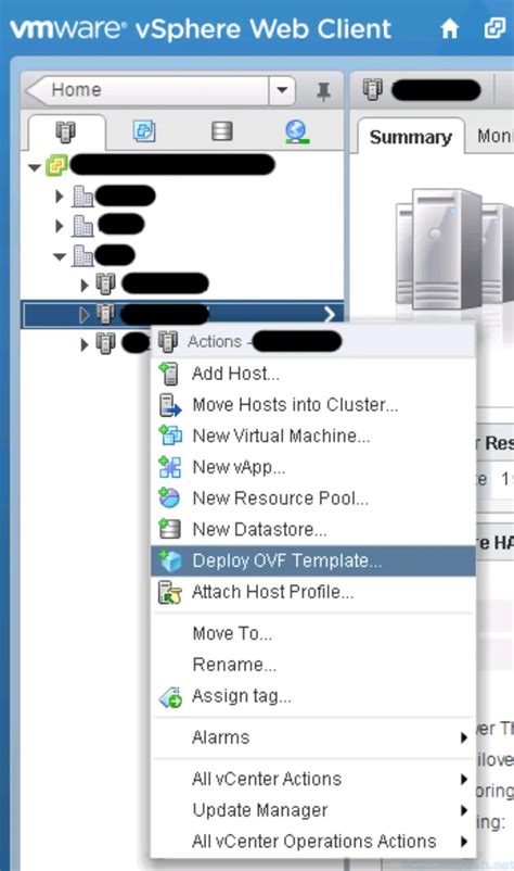 Deploying Ovf Template Using Vsphere Client And Vsphere Web Client