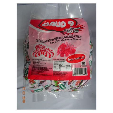 320 Pcs Cloud 9 Creme And Strawberry Chewy Candy Local Ready Stocks