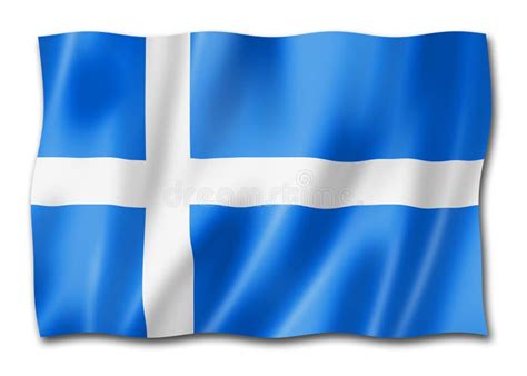 Shetland County Flag Uk Stock Illustration Illustration Of Banner