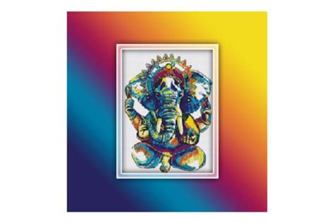 Ganesh 3 Cross Stitch Pattern Pdf Graphic By Lightunicorndesigns