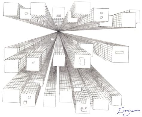 1 Point Perspective Sketch By Kenny E Beck On Deviantart