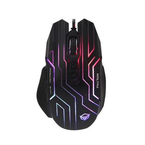 Миша дротова ігрова Meetion Backlit Gaming Mouse Rgb Mt Gm22 чорний фото відгуки