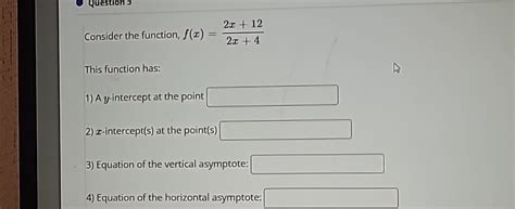 Solved Question 3consider The Function Fx2x122x4this