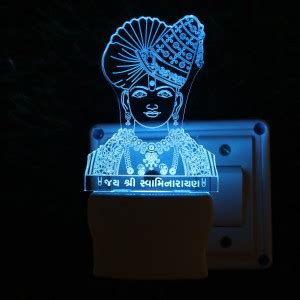 GW Acrylic D Illusion RGB Colour Changing LED ACPSD GHANSHYAM MAHARAJ Night Lamp Price In