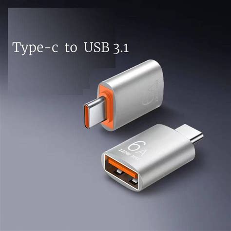 Переходник Usb Type C Otg 3 1 с юсб на тайп си поддержка быстрой