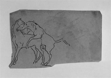 Tracing Sketch Horses Mating 19th Free Photo Illustration Rawpixel