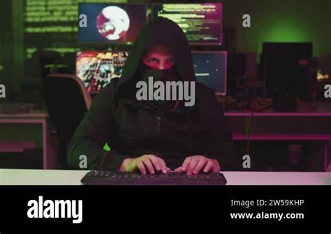 Male Hacker Wearing Black Stock Videos And Footage Hd And 4k Video Clips Alamy