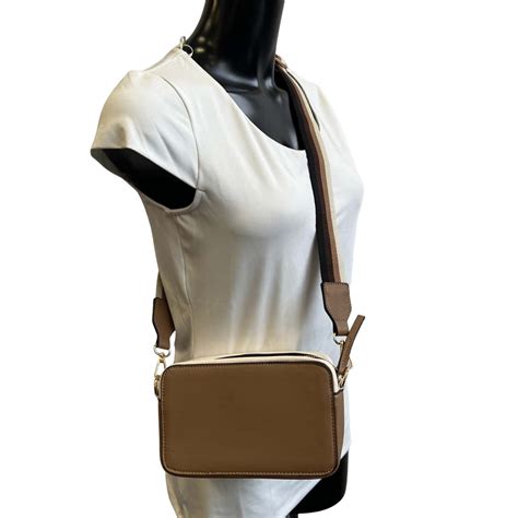 Sussan Womens Rectangle Crossbody Bag Beige Nudes