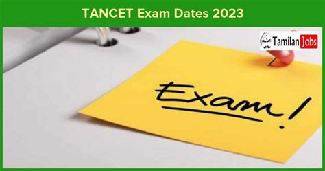 Tancet Exam Dates 2023 Released Check Test Time And Date Tancetannauniv