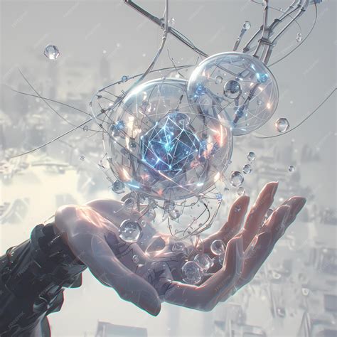 Premium Photo Mindblowing Scifi Molecule Assembly