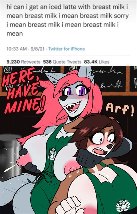 Rule 34 Absurd Res Anthro Apron Apron Only Areola Beverage Big
