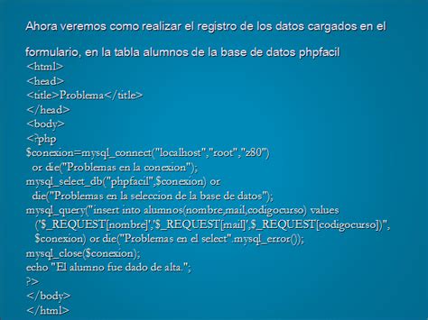Php Bases De Datos