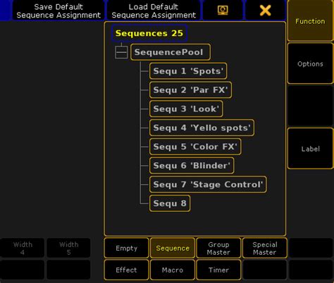 Assign A Function Grandma User Manual Help Pages Of Ma Lighting International Gmbh