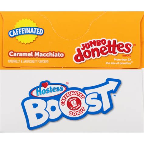 Discount Hostess Boost Caffeinated Jumbo Donut Caramel Macchiato 2 5