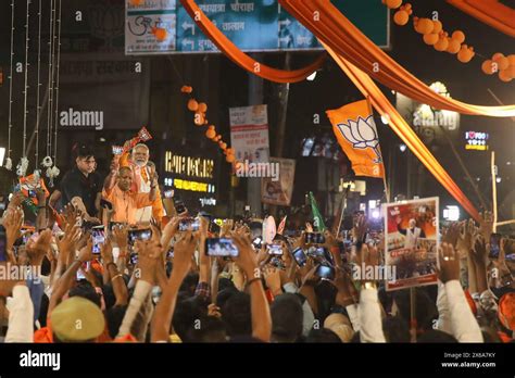 Indias Prime Minister Narendra Modi And Chief Minister Of Uttar