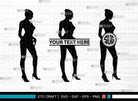 Sexy Woman Monogram Sexy Woman Silhouette Sexy Woman Svg Sexy Lady