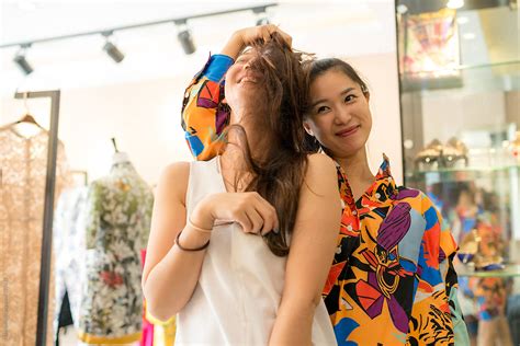 Two Woman Shopping Together By Stocksy Contributor Maahoo Stocksy