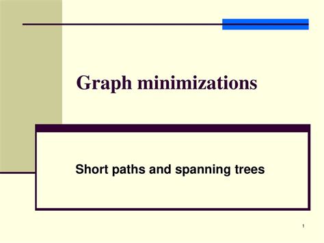 short paths and spanning trees ppt download