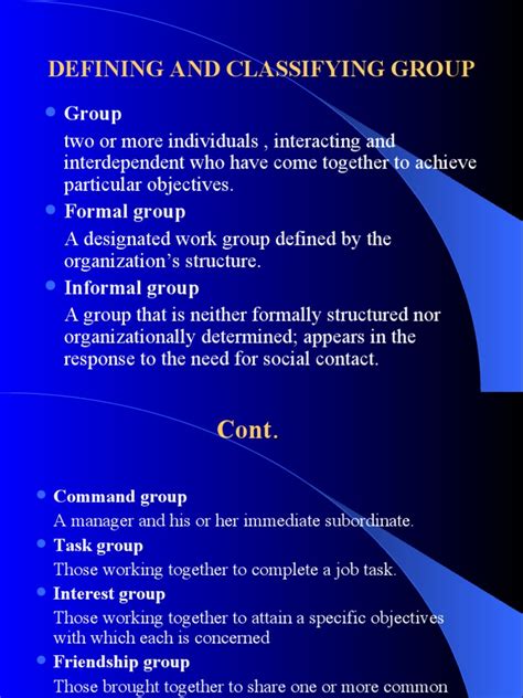 Defining And Classifying Group Pdf Leadership Behavior