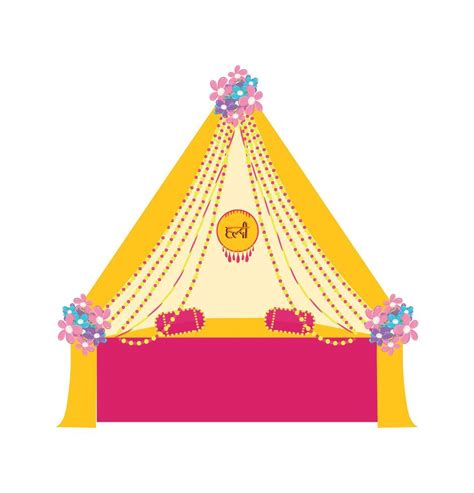 Haldi Ceremony Decorative Beautiful Setup 55732892 Vector Art At Vecteezy