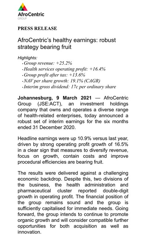 Afrocentric Group Posted On Linkedin