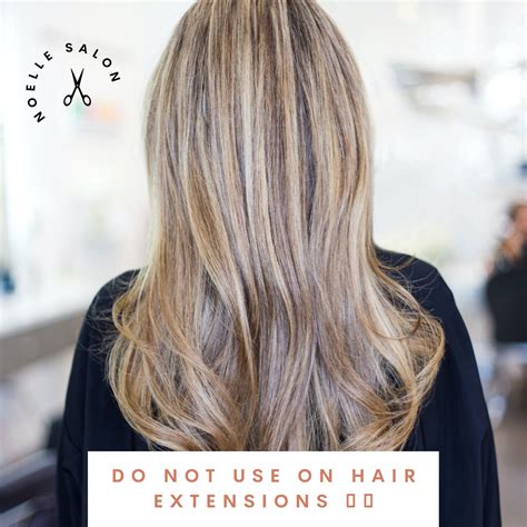 caution do not use on hair extensions