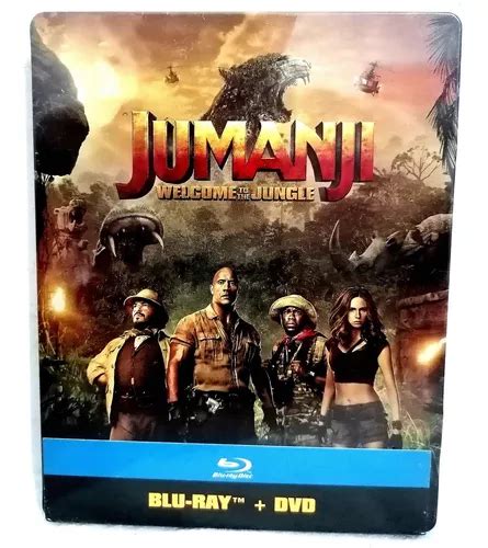 Jumanji En La Selva Steelbook Coleccionable Blu Ray Dvd En Venta En