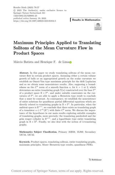 Maximum Principles Applied To Translating Solitons Of The Mean Curvature Flow In Product Spaces
