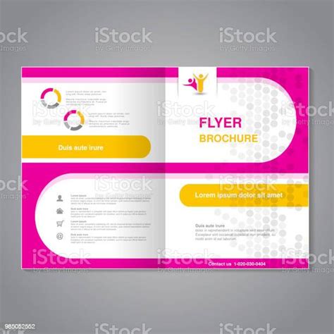 현대 브로셔 추상 플라이어 둥근 형태와 간단한 점선된 디자인 벡터 레이아웃 템플릿입니다 A4 크기에 대 한 가로 세로 비율입니다