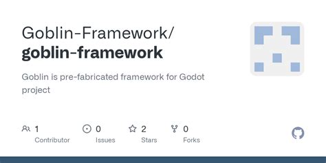 Github Goblin Framework Goblin Framework Goblin Is Pre Fabricated Framework For Godot Project