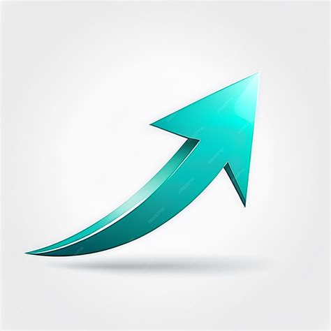Premium Vector A Curved Arrow Icon Pointing Upwards
