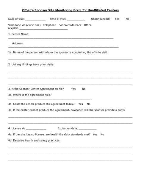 Site Initiation Visit Siv North Bristol Nhs Trust Doc Template