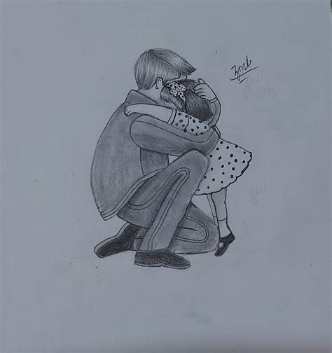 Fathers Day Drawing Angel Drawing Card Drawing Drawing Ideas Cute