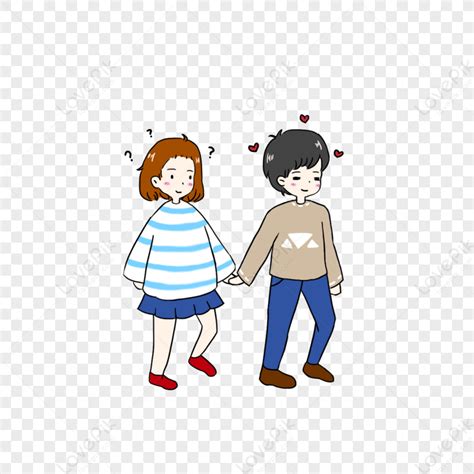 칠석사랑손 커플 Png 일러스트 무료 다운로드 Lovepik