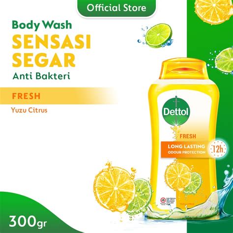 Dettol Sabun Mandi Cair Anti Bakteri Fresh 300 Gr Botol Shopee Indonesia